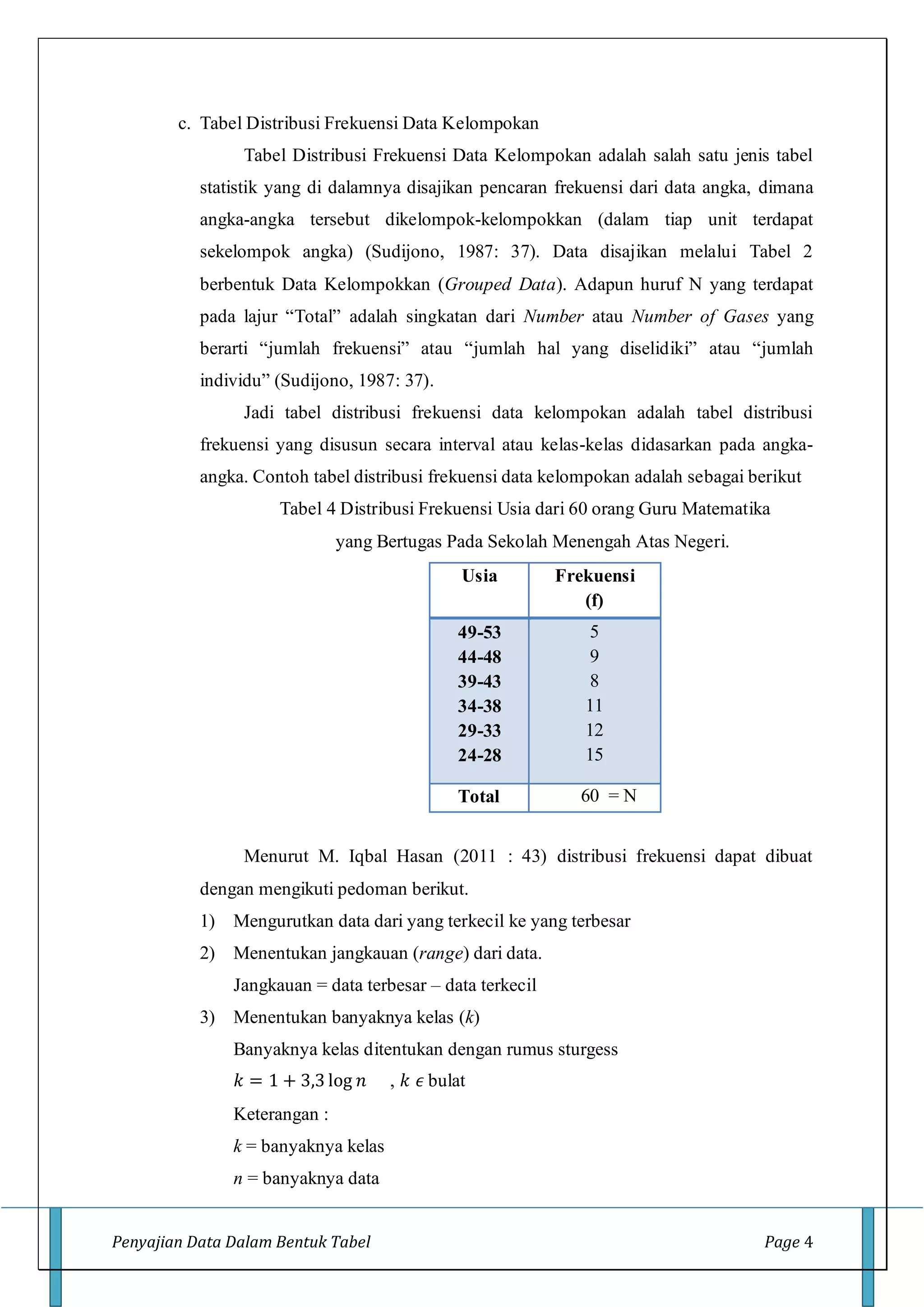 Penyajian data dalam_tabel(2) | PDF