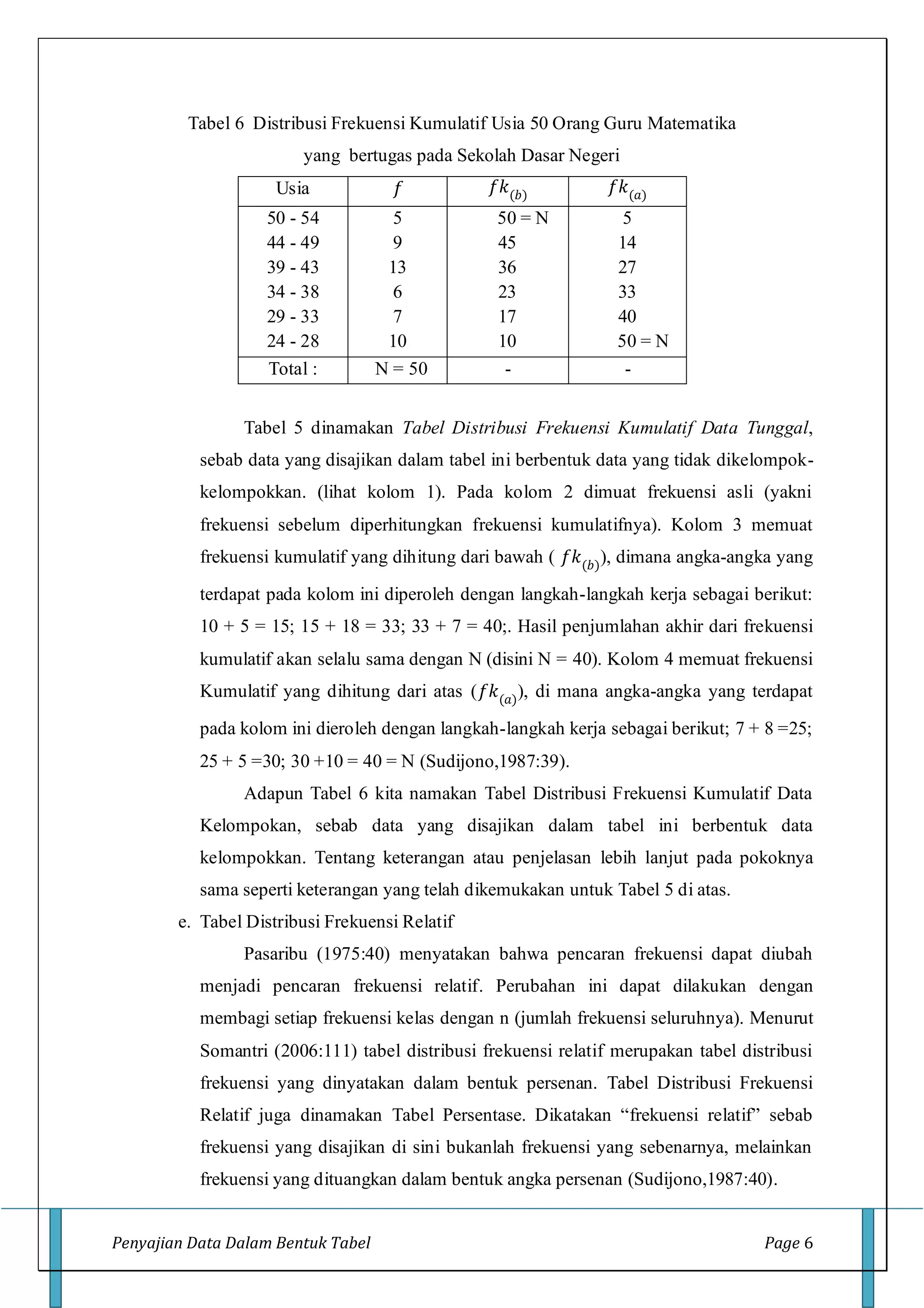 Penyajian data dalam_tabel(2) | PDF