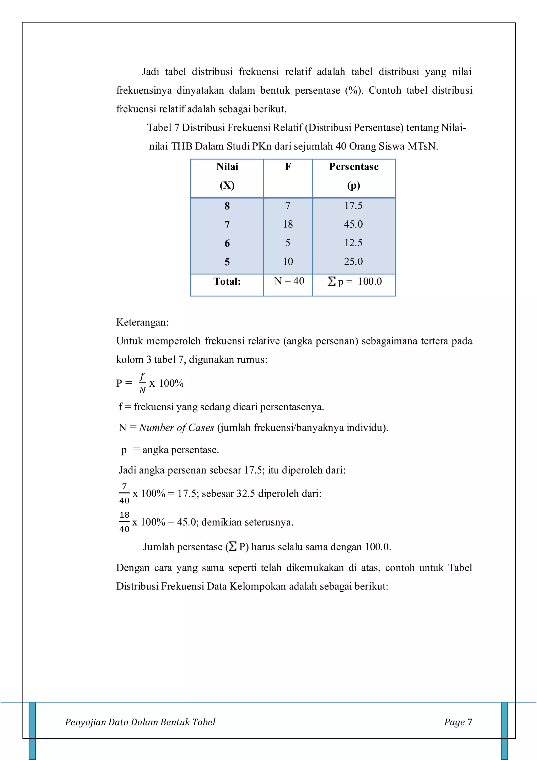 Penyajian data dalam_tabel(2) | PDF