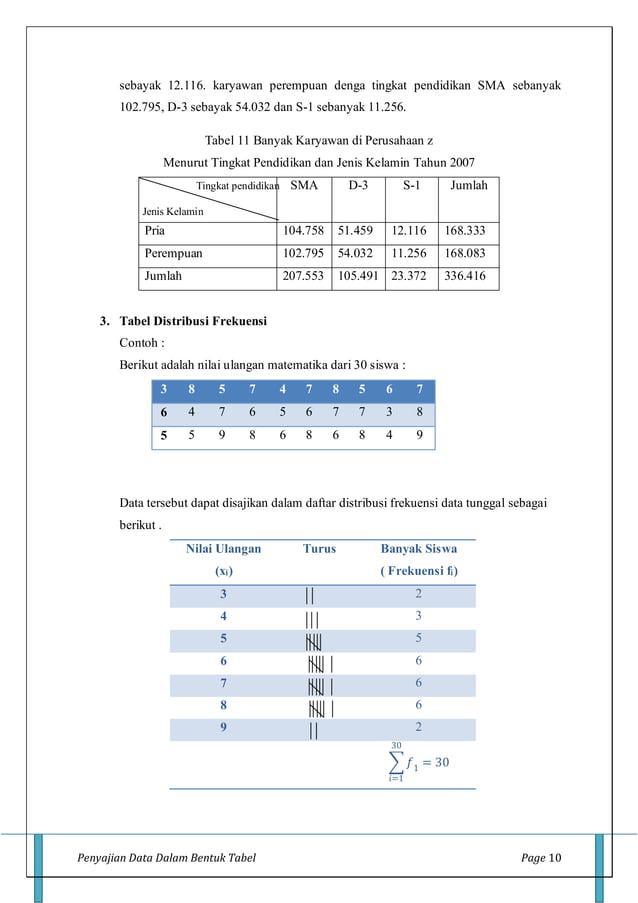 Penyajian data dalam_tabel(2) | PDF