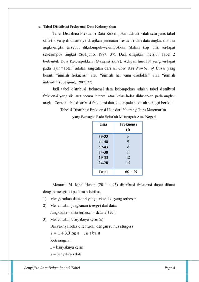 Penyajian data dalam_tabel(2) | PDF