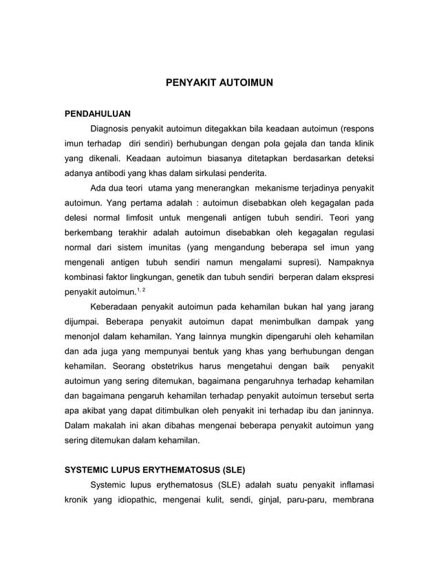 Penyakit autoimun | DOC
