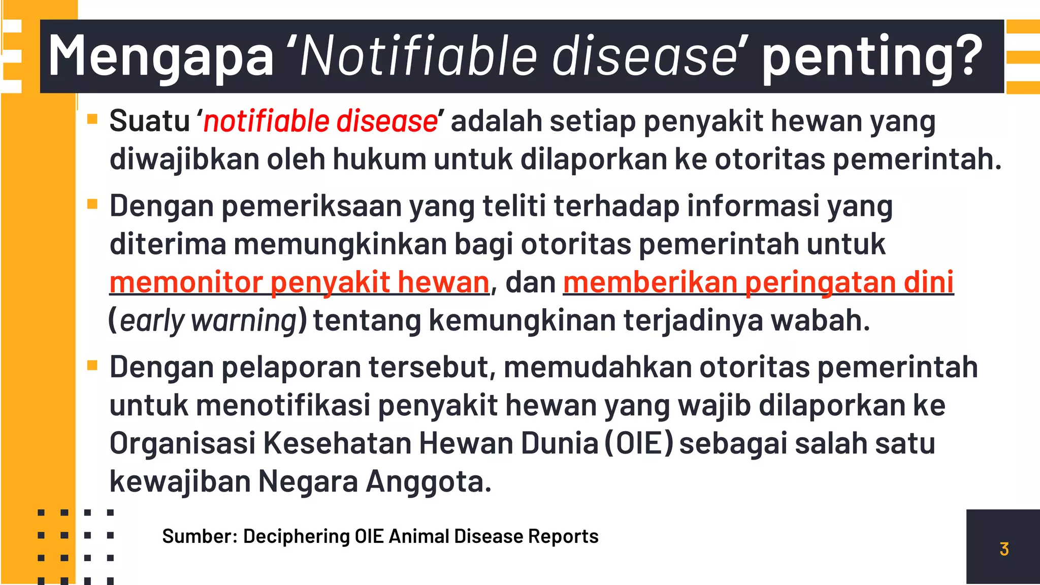 Penyakit-Penyakit Yang Wajib Dilaporkan (Notifiable Diseases ...