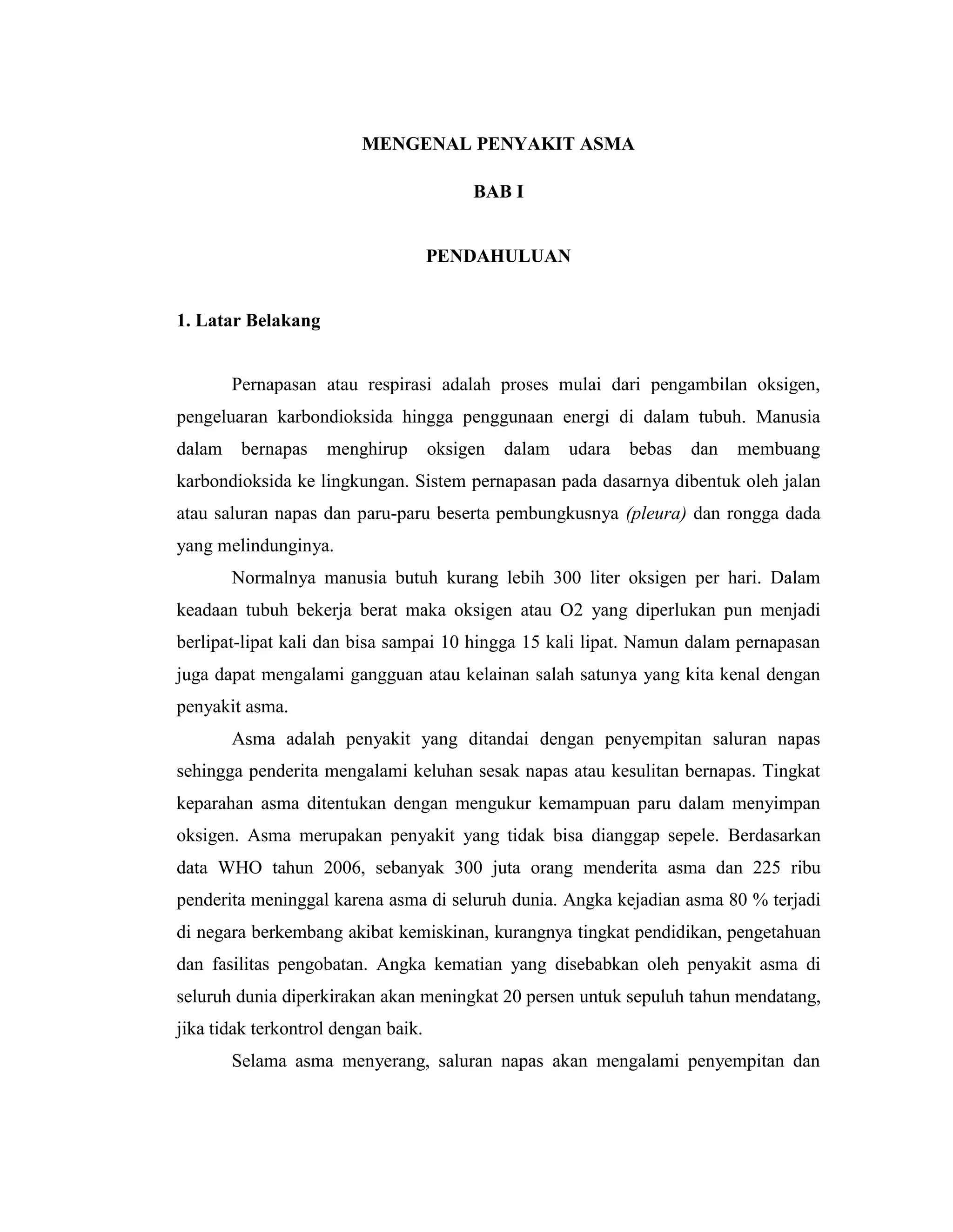 Penyakit asma revisi | DOCX