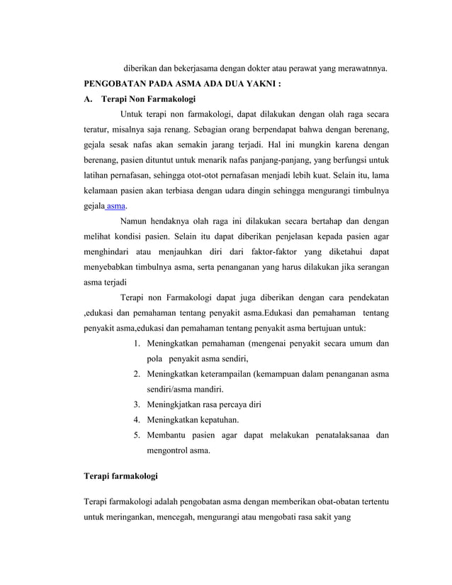 Penyakit asma revisi | DOCX