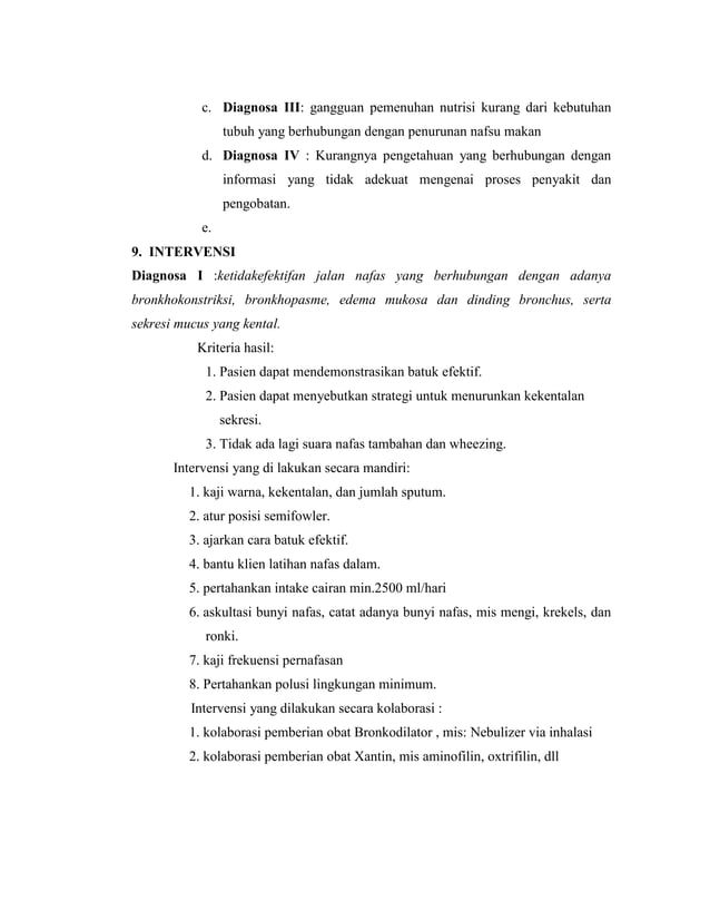 Penyakit asma revisi | DOCX