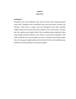 Penyakit asma revisi | DOCX