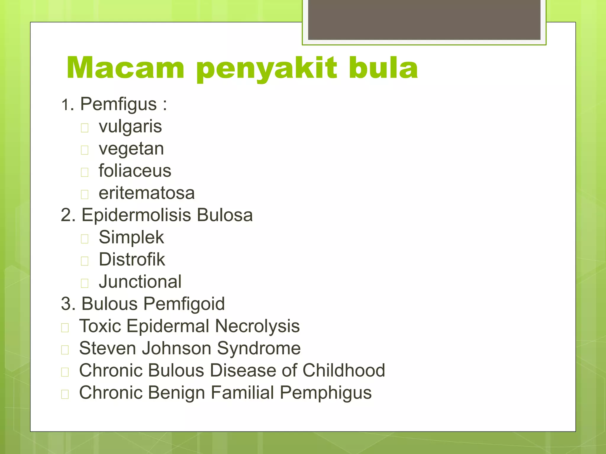 Penyakit Bula | PPTX