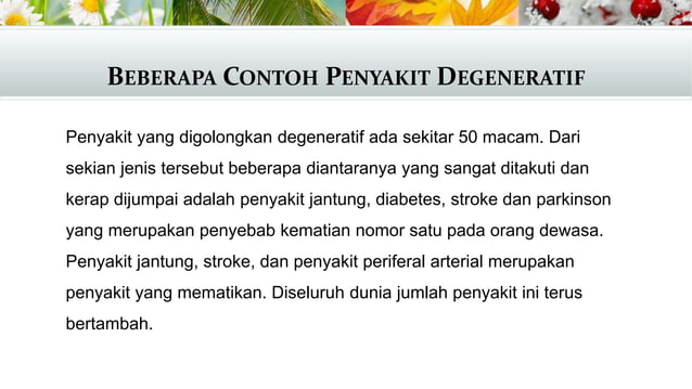 Penyakit Degeneratif | PPTX