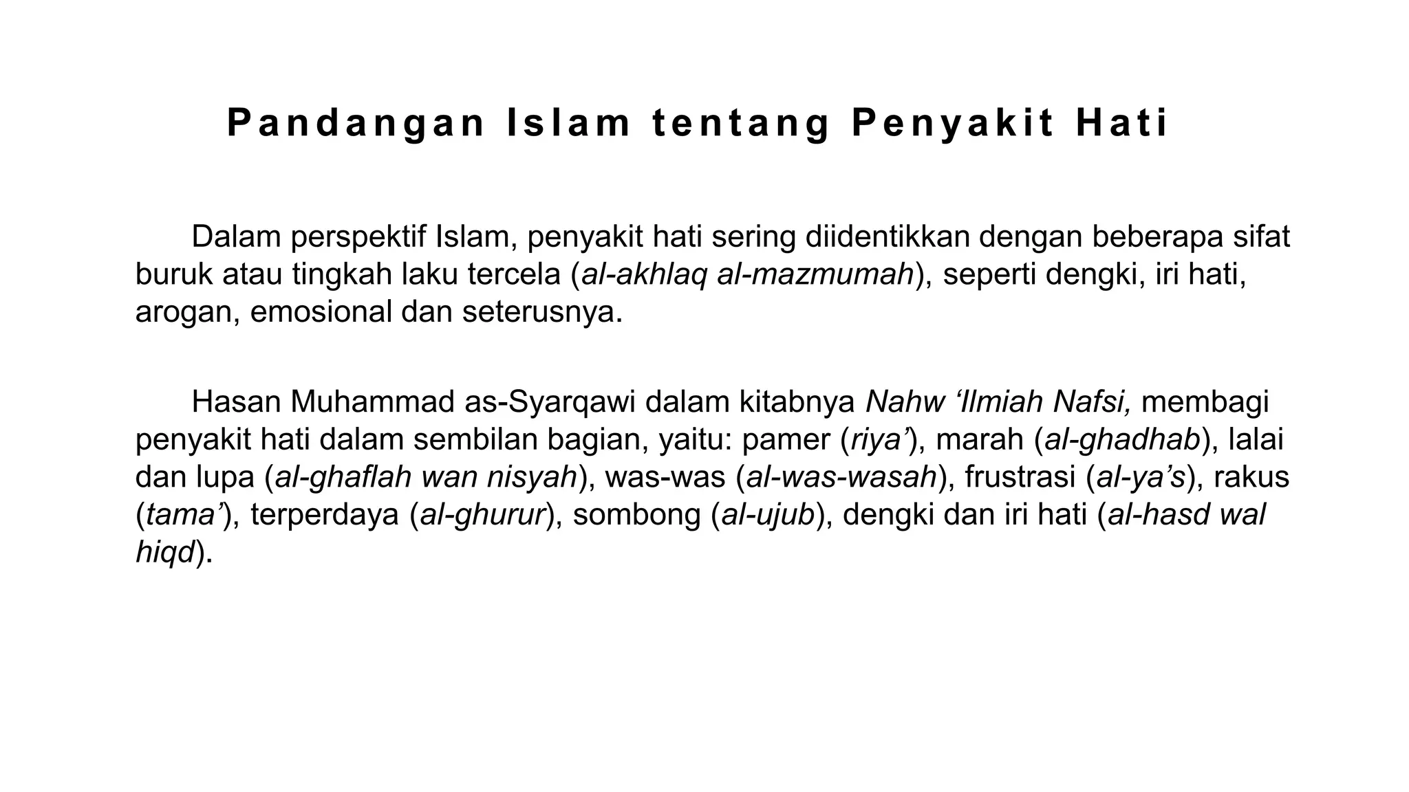 Penyakit Hati dan Cara Pengobatannya | PPTX