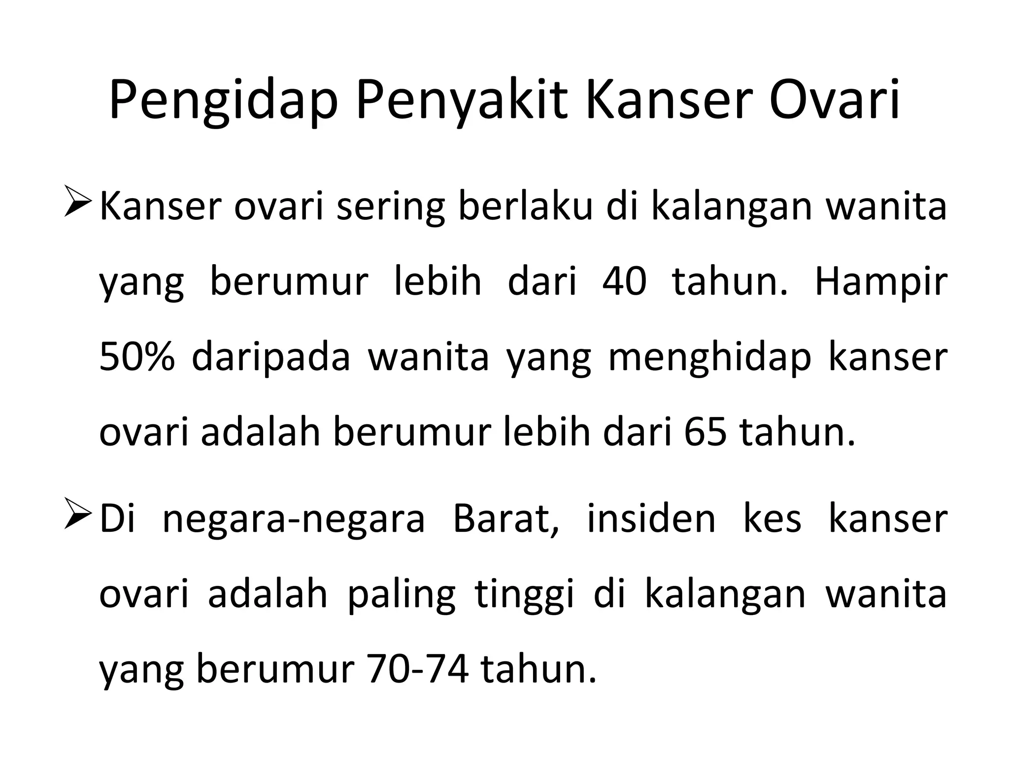 Penyakit kanser ovari | PPT