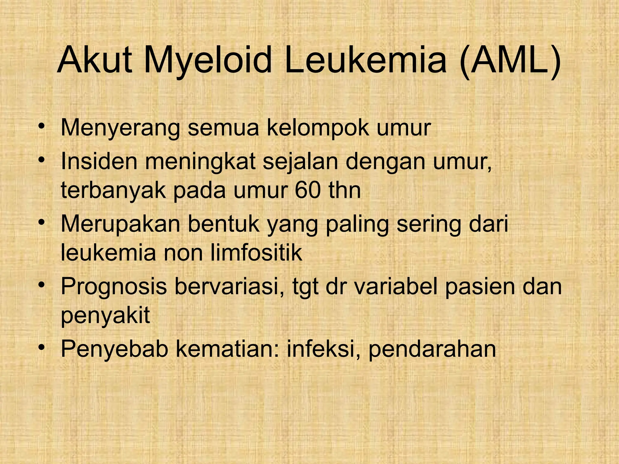 PENYAKIT LEUKIMIA DI INDONESIA DAN DIDUNIA | PPTX