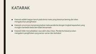 Penyakit mata di usia tua | PPTX