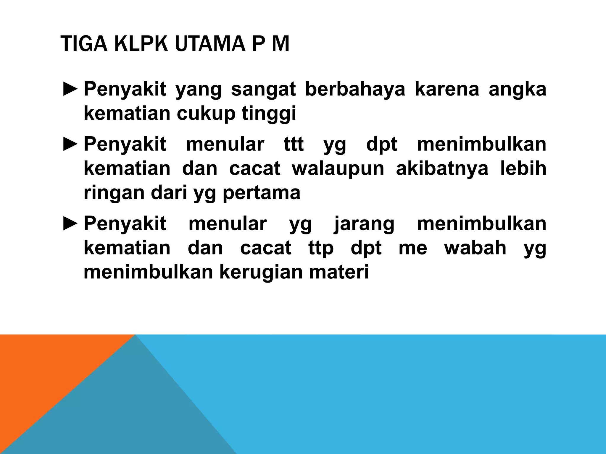 Penyakit menular dan penyakit tidak menular | PPT
