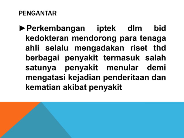 Penyakit menular dan penyakit tidak menular | PPT