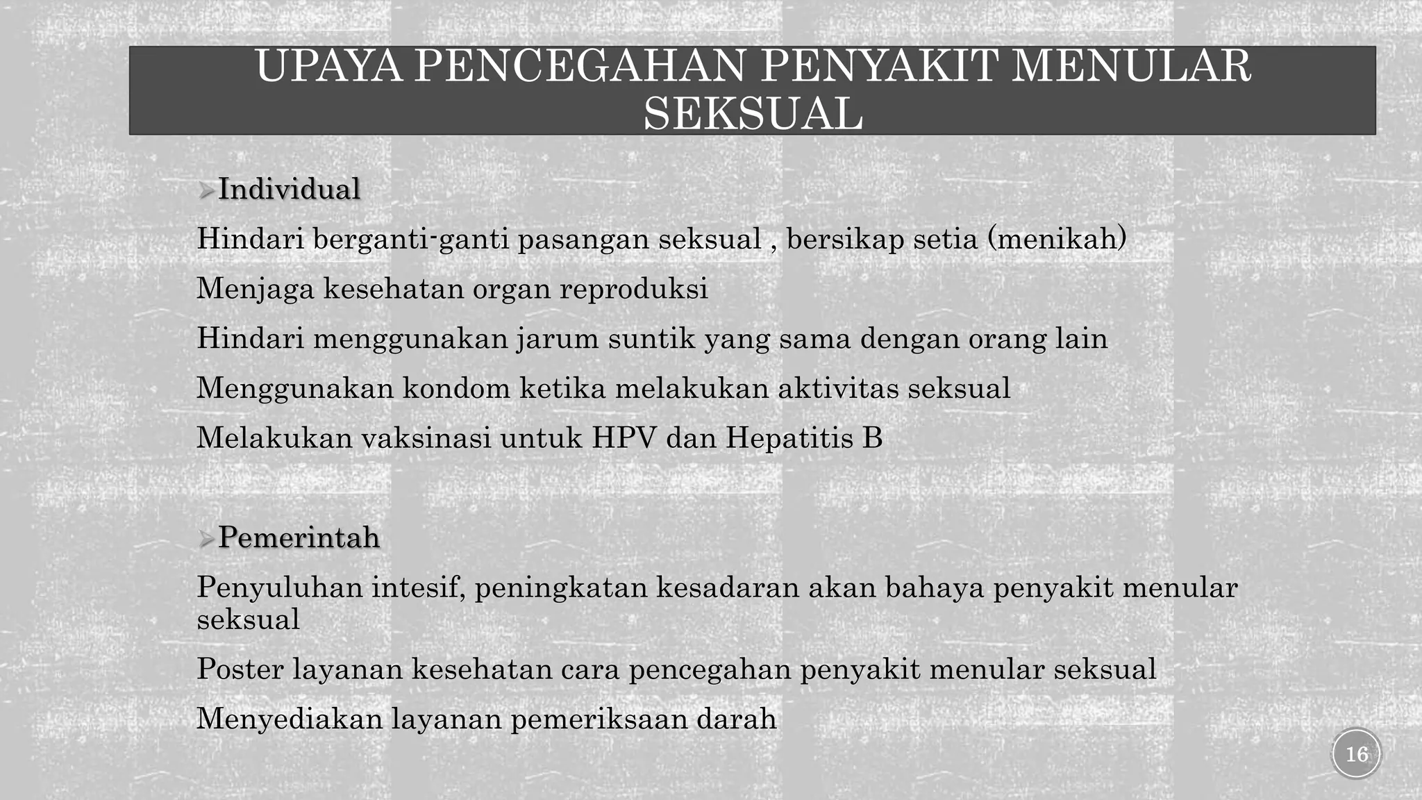 PENYAKIT MENULAR SEKSUAL | PPTX