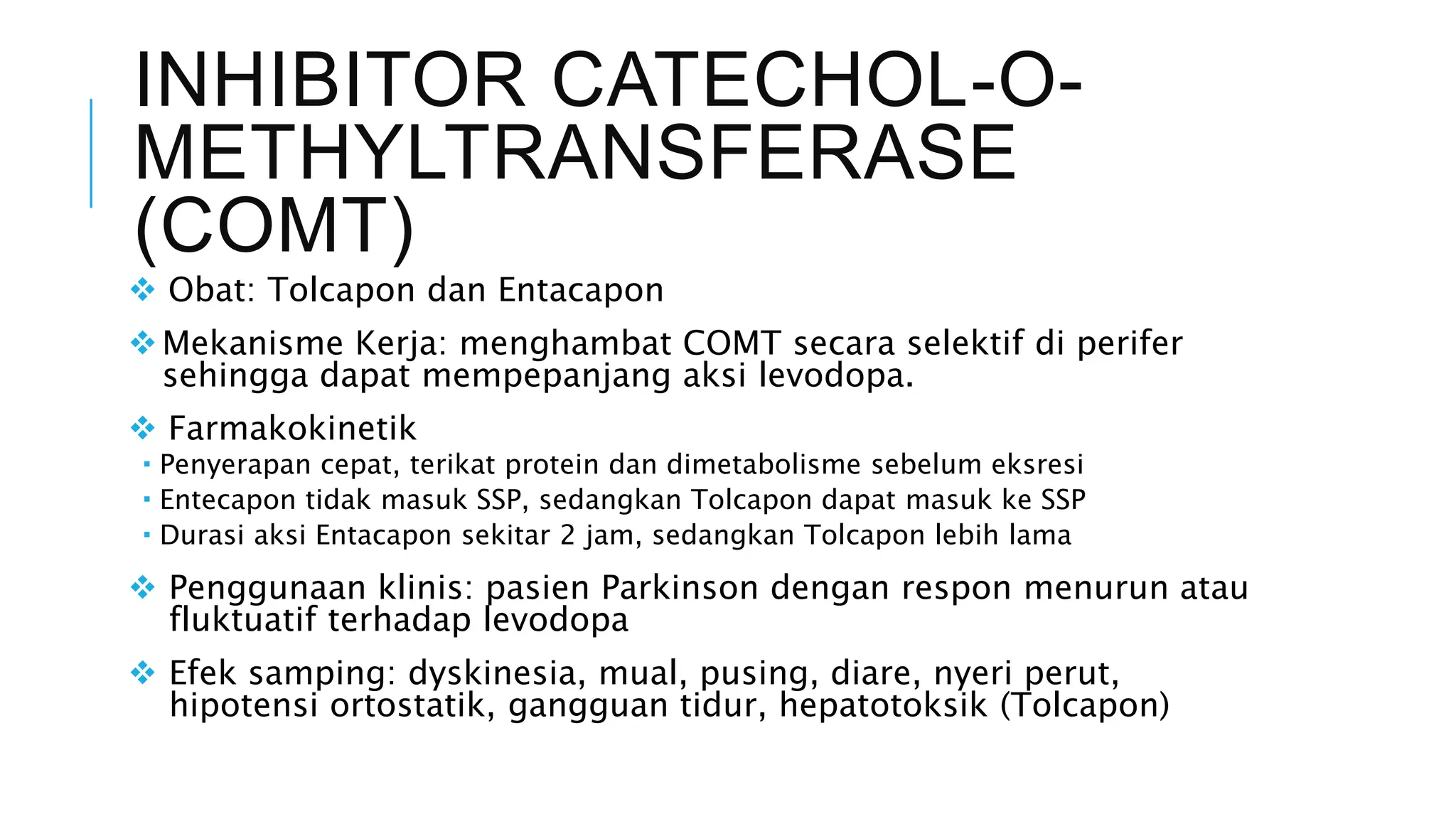 Tatalaksana Penyakit Parkinson secara farmakologi | PPTX