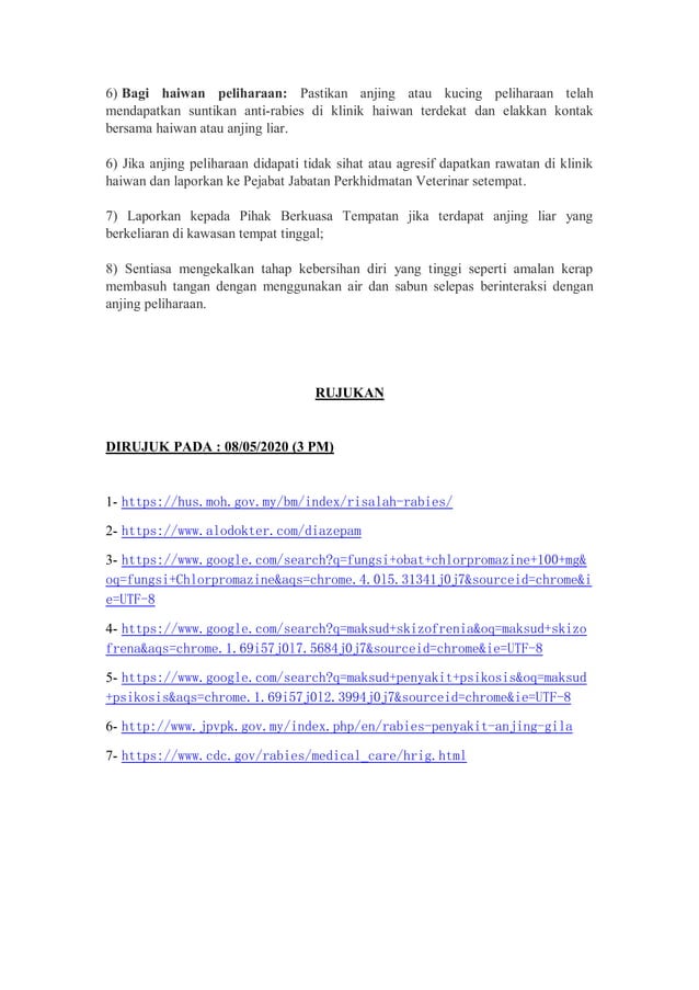 Penyakit rabies | PDF