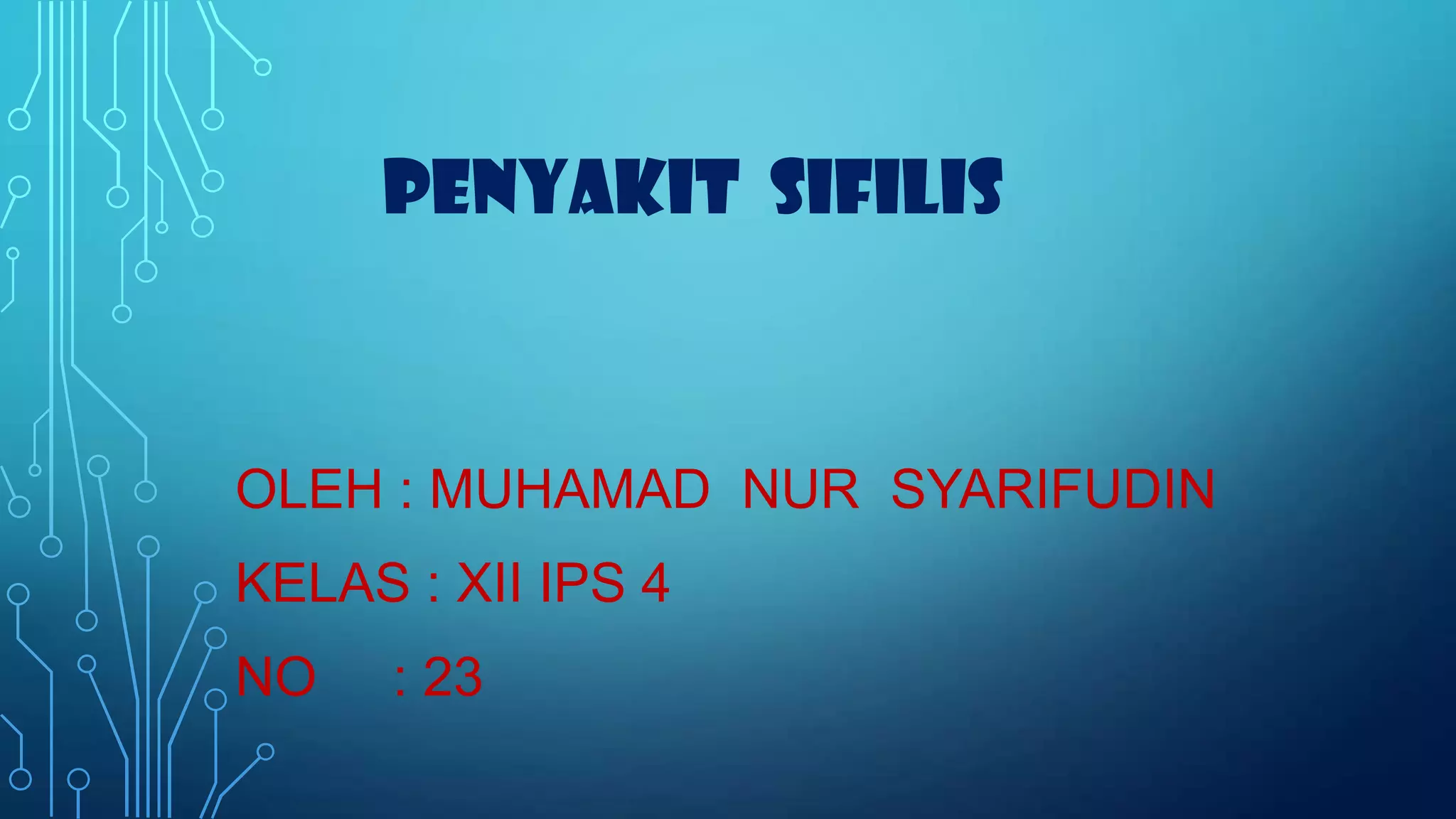 Penyakit sifilis | PPTX