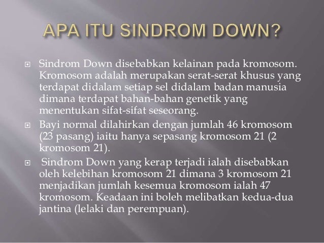 Penyakit sindrom down