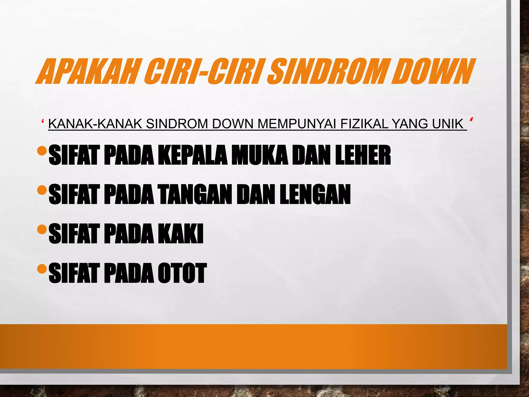 Penyakit sindrome down | PPTX