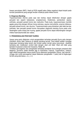 Penyakit surra trypanosomiasis | PDF