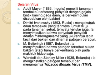 Penyakit tanaman oleh virus | PPTX