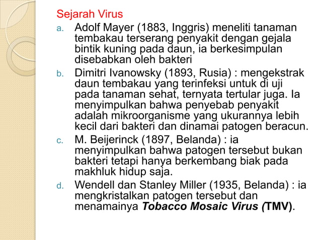 Penyakit tanaman oleh virus | PPTX