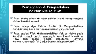 presentasi PENYAKIT TiDAK MENULAR.pptx program PTM | PPT