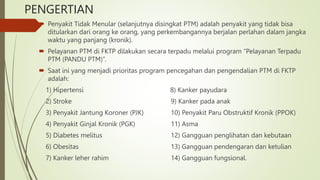 PENYAKIT TIDAK MENULAR (PTM) DI PUSKESMAS GEMBORpptx | PPTX