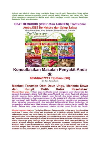 Penyakit wasir, gejala dan ciri cirinya | PDF