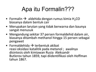 Penyalagunaan formalin | PPT