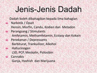 Penyalahgunaan dadah | PPTX