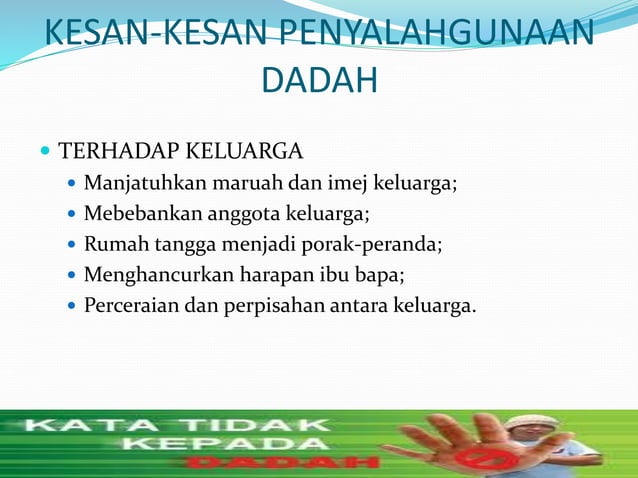 Penyalahgunaan dadah | PPTX