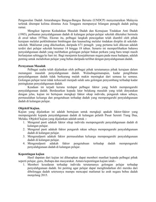 Penyalahgunaan dadah di_kalangan_pelajar | PDF