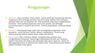 Penyalahgunaan narkoba IPA SMP | PPT