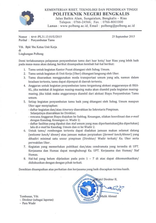 Penyambutan tamu | PDF