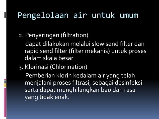 Penyediaan air bersih | PPTX