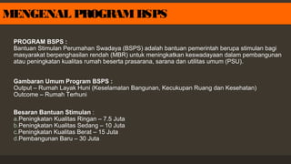 Penyediaan Rumah Layak Huni | PPT