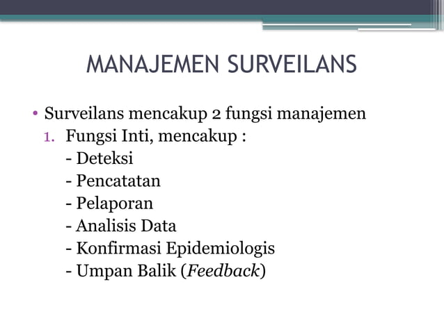 Surveilans epidemiologi terbaru saat ini | PPT