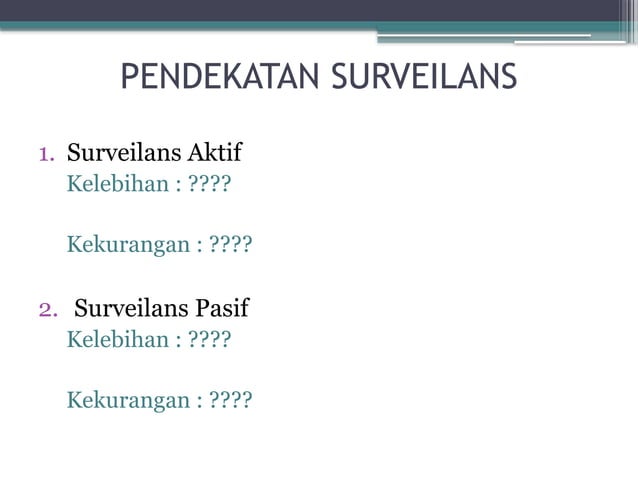 Surveilans epidemiologi terbaru saat ini | PPTX