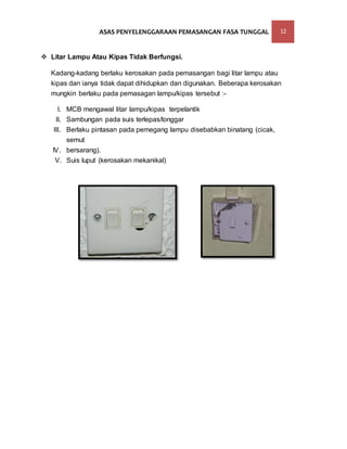 PENYELENGGARAAN PEMASANGAN SATU FASA copy | DOCX