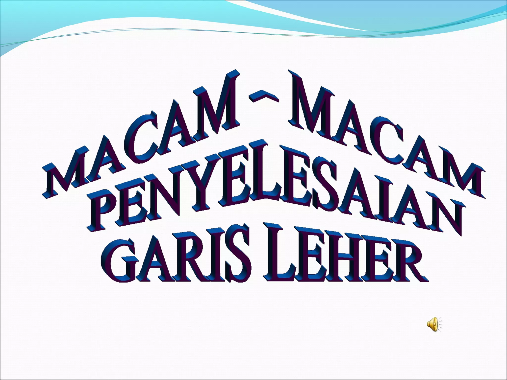 Macam-macam Penyelesaian garis leher | PPT