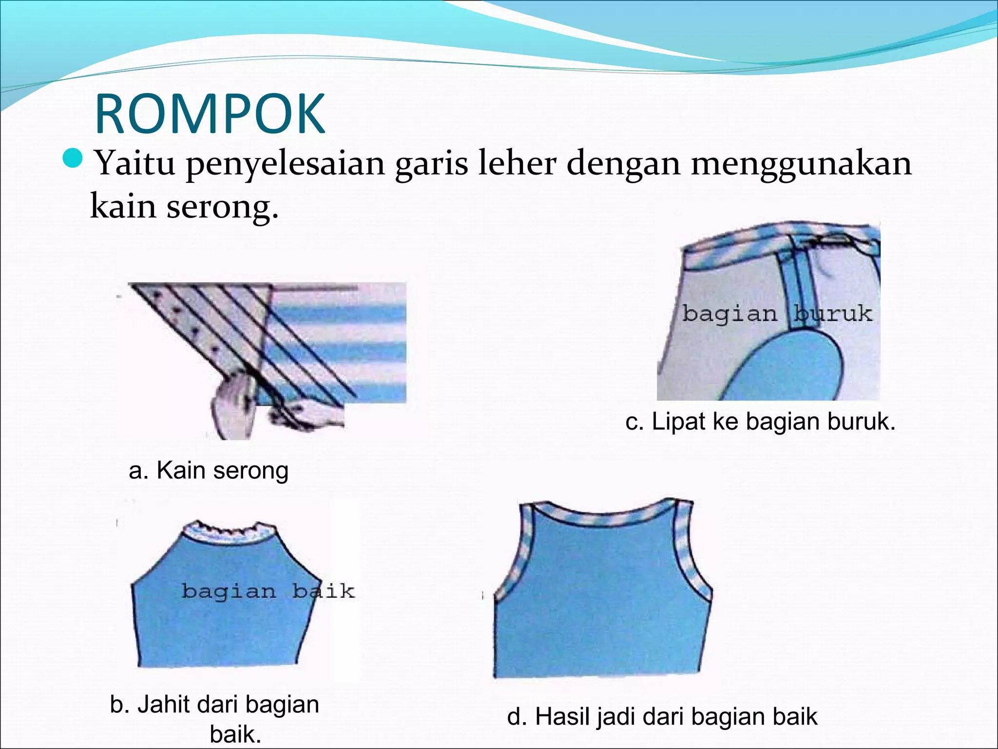 Macam-macam Penyelesaian garis leher | PPT