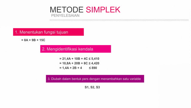 Penyelesaian metode simplex revisi part 2 | PPT | Free Download