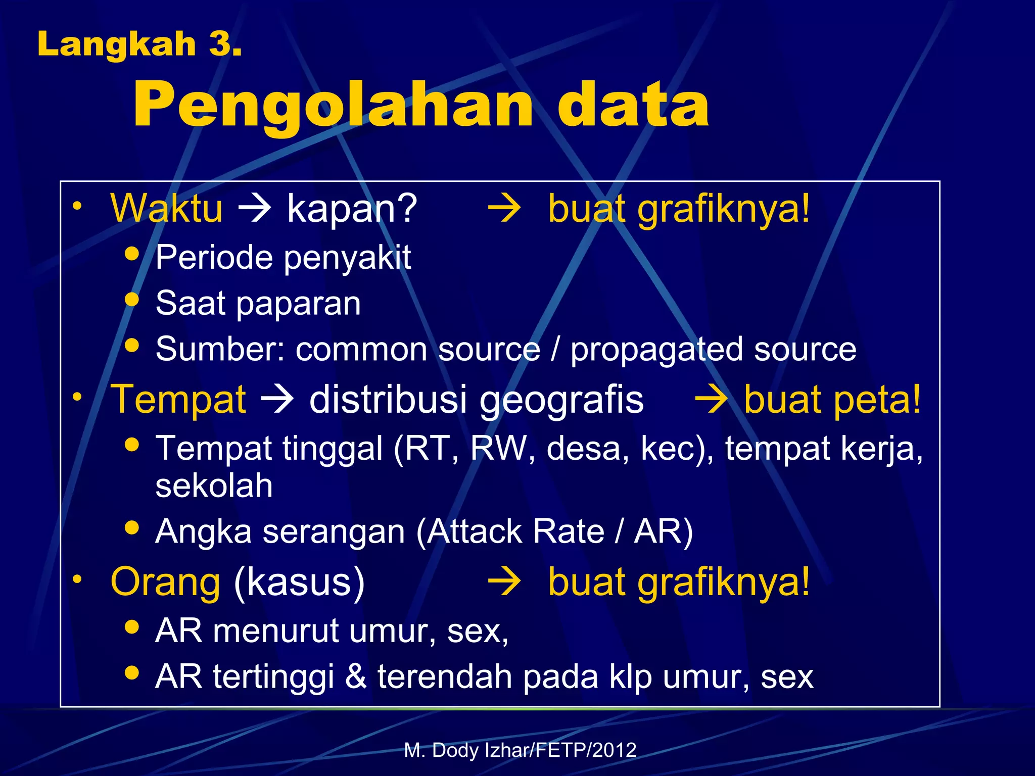Penyelidikan epidemiologi dan penanggulangan klb | PPT