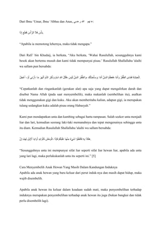 Penyembelihan sesuai syariat | DOCX