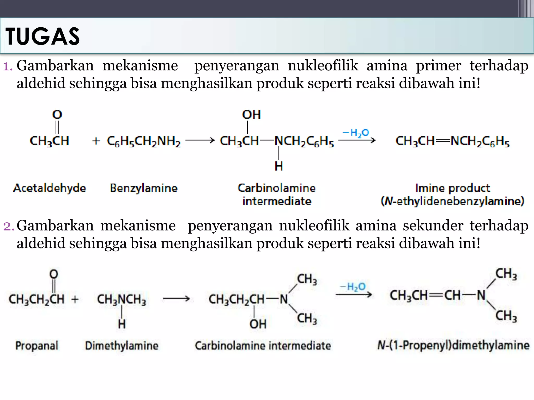 Penyerangan Nukleofilik pada senyawa organik | PPTX