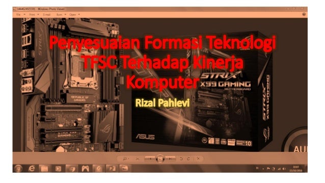 Penyesuaian formasi teknologi tfsc terhadap kinerja komputer