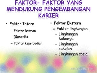 Penyesuaian karir terhadap bakat dan minat | PPTX